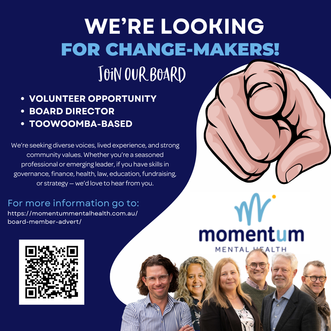 Board Member Advert – Momentum Mental Health
